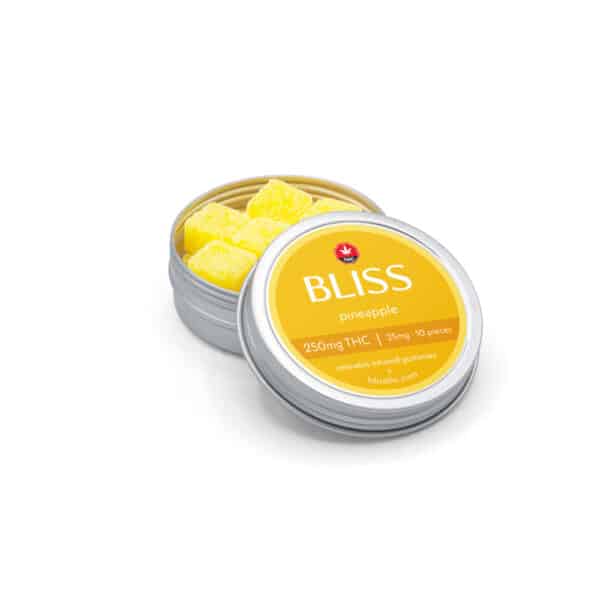 Bliss Gummies Pineapple 250mg | Buy Cannabis Vapes, THC & CBD, Shatter ...
